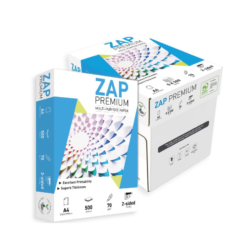 70gsm A4 ZAP Premium – High-Quality Office Paper